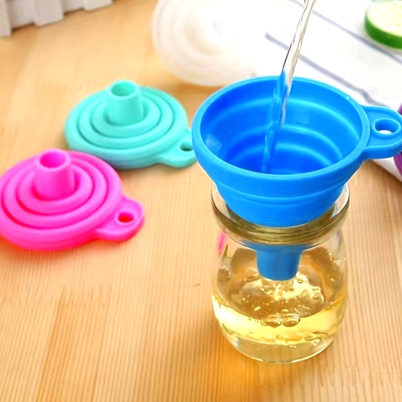 Kitchen | Nwt Silicone Folding Funnel Pink | Poshmark